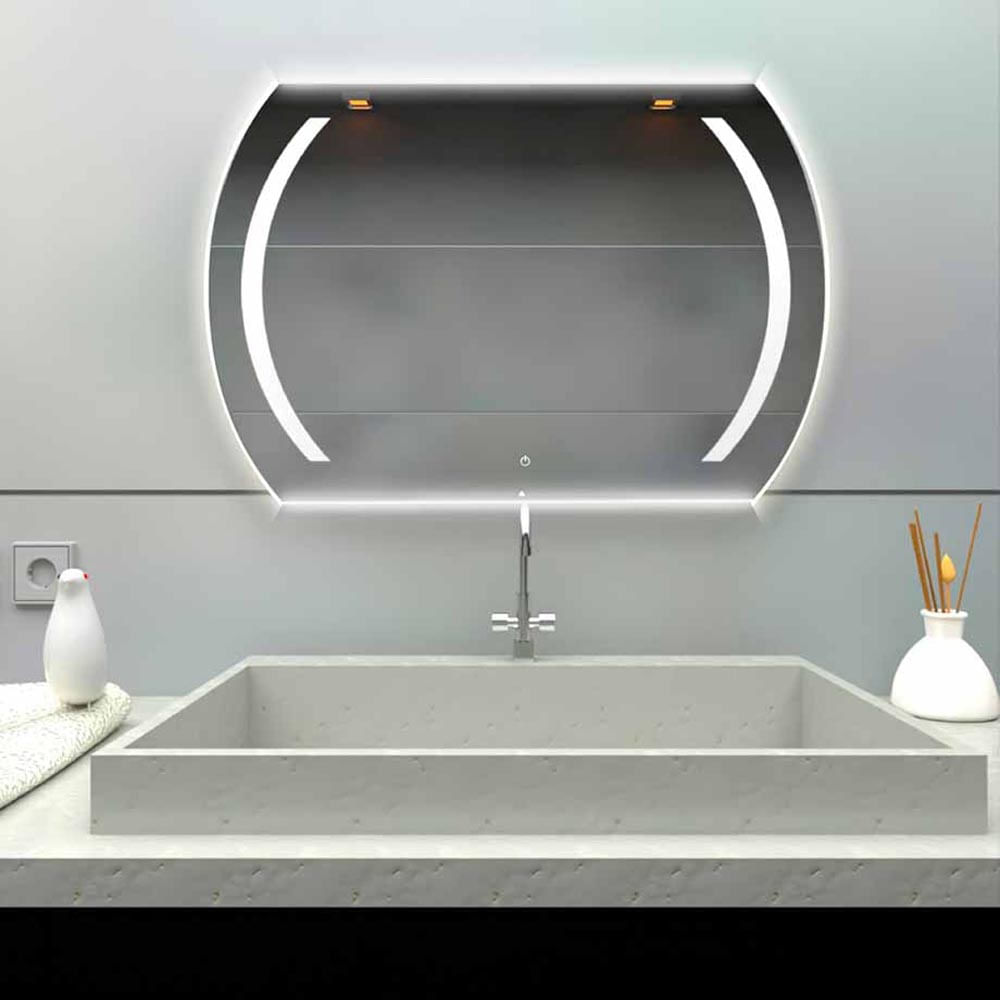 Espejos de pared manson LED touch 90X60 000000000135048684 - Remodela y ...