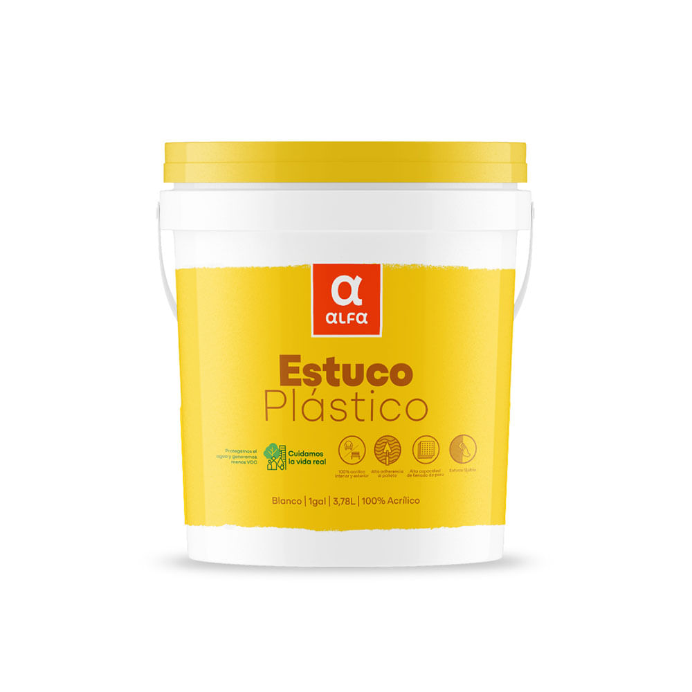 Estuco plástico alfa blanco 225006340-X