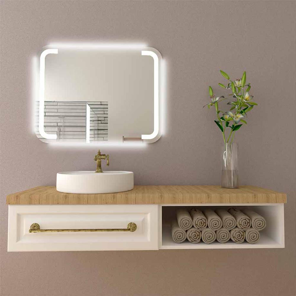 Espejos de pared brown LED 90X70 000000000135048674 - Remodela y decora ...