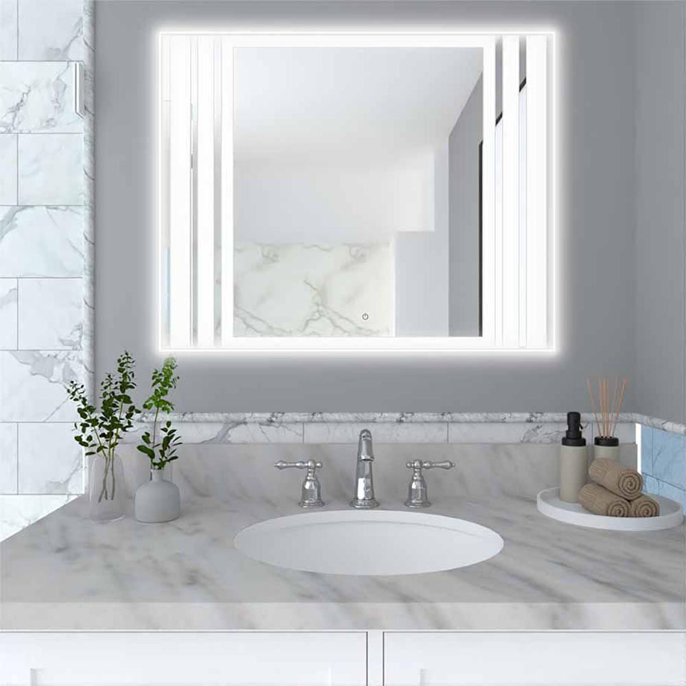 Espejos de pared apolo LED touch 100X80 000000000135048670 - Remodela y ...