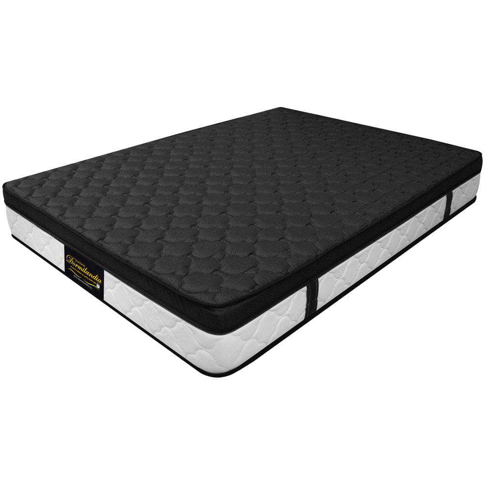 Colchón Sencillo Resortado Dublín Negro 100 cm x 190 cm 000000000135054694